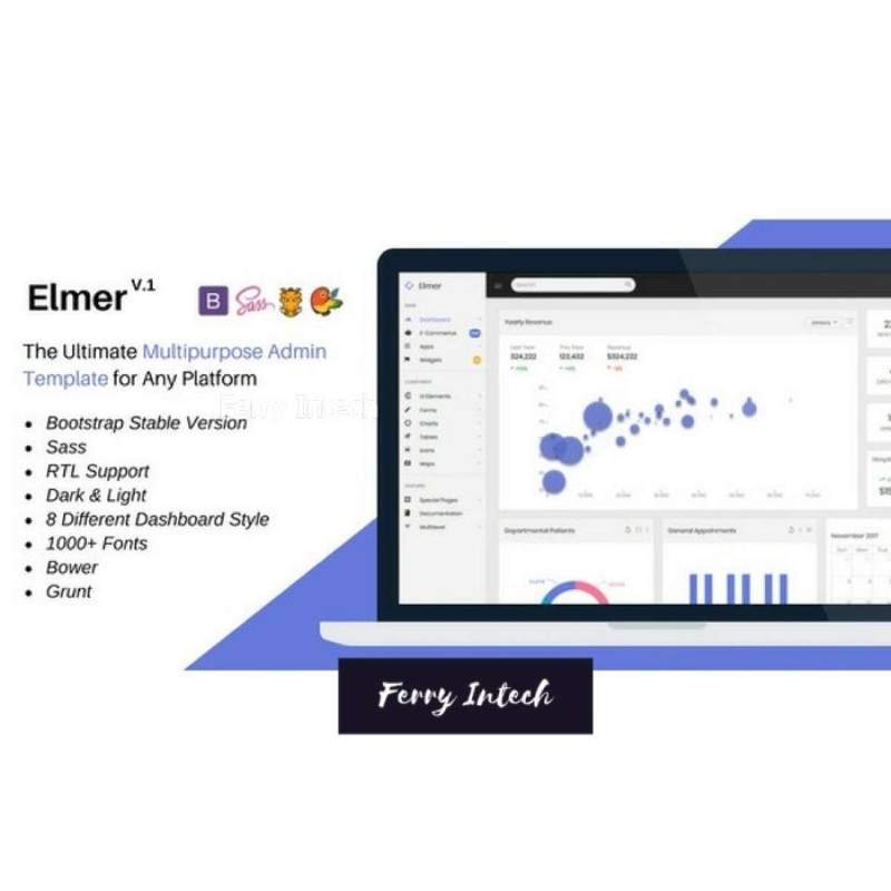 Promo TEMPLATE ADMIN ELMER MULTIPURPOSE BOOTSTRAP ADMIN DASHBOARD ...