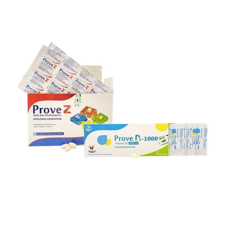 Jual Kalbe Prove D3 1000 D3 1000 IU Multivitamin [30 Tabs] + Kalbe ...
