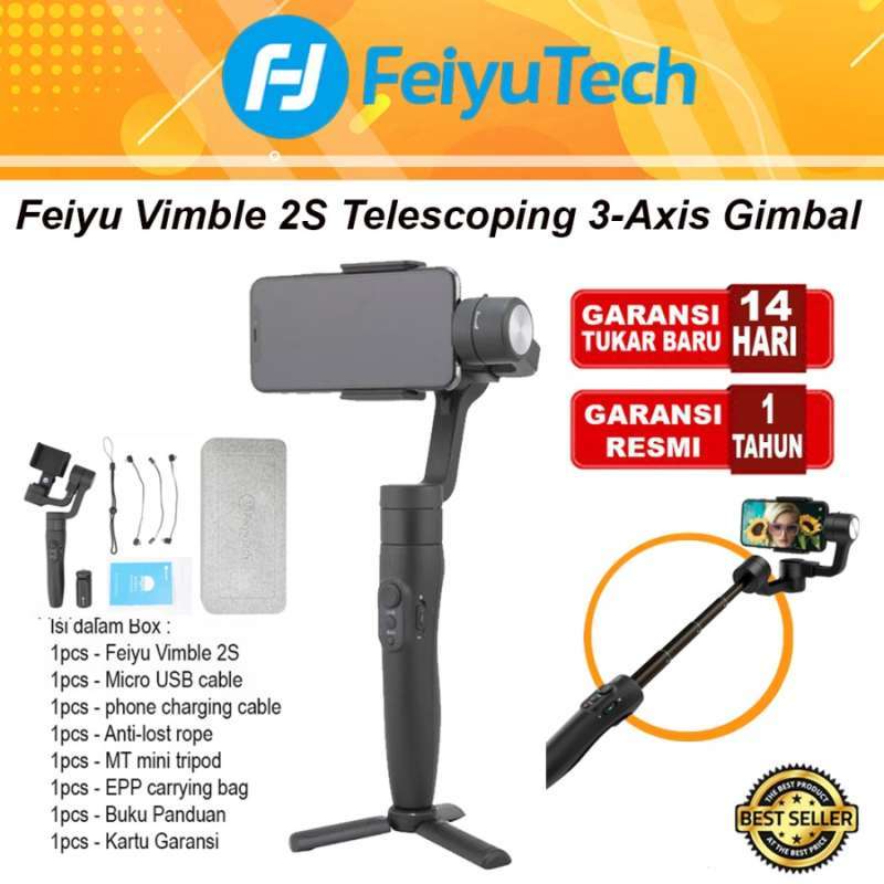 Jual Feiyu Vimble 2S Telescoping 3-Axis Gimbal Stabilizer Smartphone HP di Seller DG PRO ...