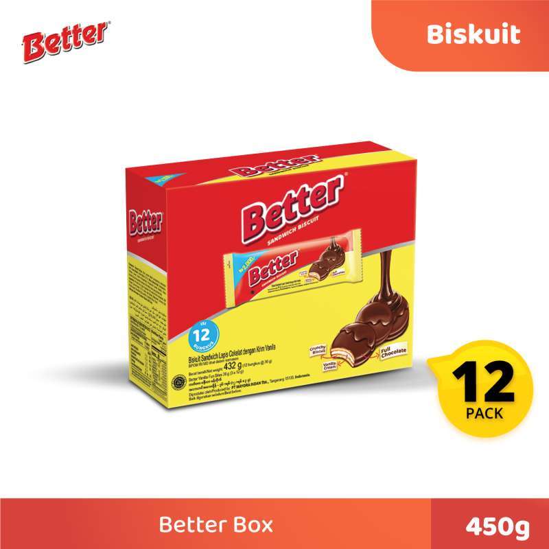 Promo Better Box 12 Sc x 36 Gr Diskon 9% di Seller Mayora Official ...