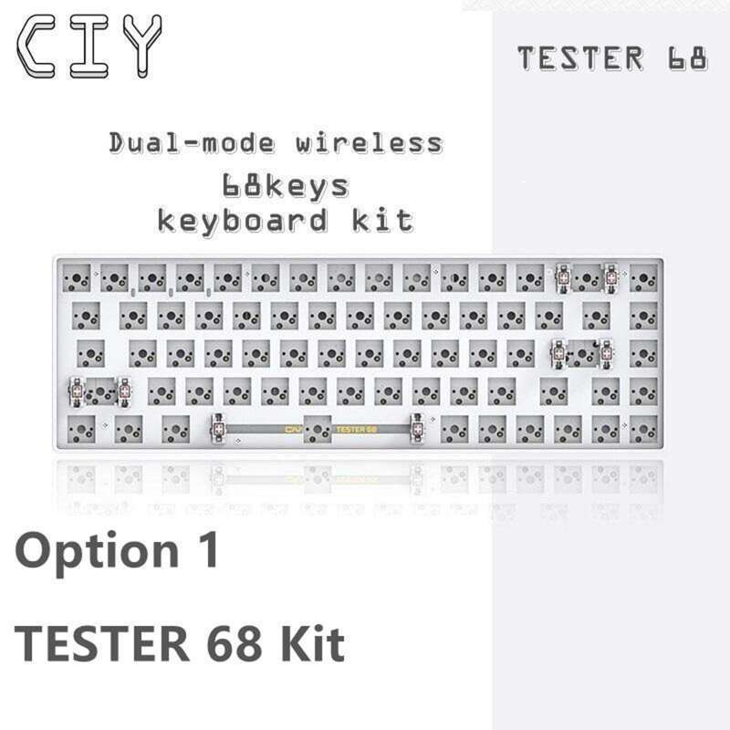 Jual Tester68 2-mode Wireless Bt5.0 And 2.4g Mechanical Keyboard Kit ...
