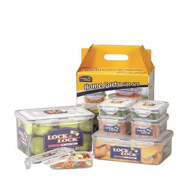 Promo PROMO LOCK&LOCK LOCK N LOCK GIFT SET 7 IN 1 FOOD CONTAINER Diskon ...