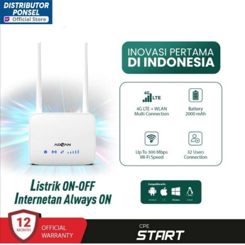 Jual SPECIAL Advan CPE Router Router Wifi 4G Modem Wifi Start Unlock ...