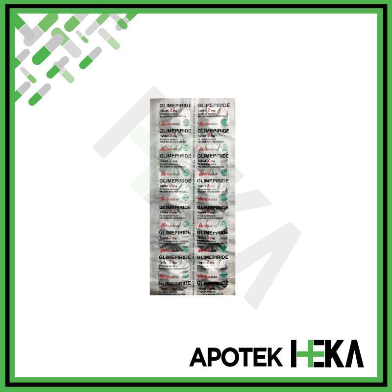 Jual Glimepiride Tablet 2mg Strip 10 Tablet Generik Hexpharm Jaya Obat ...