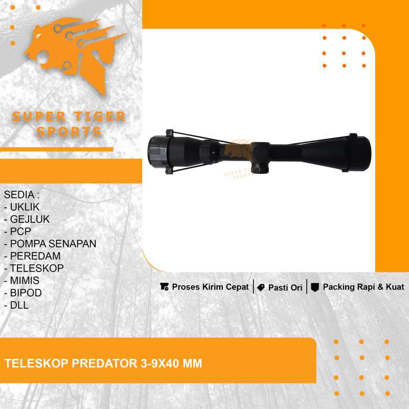 Jual Teleskop Predator Thompson 3-9X40 MM Aksesoris Senapan Angin di ...