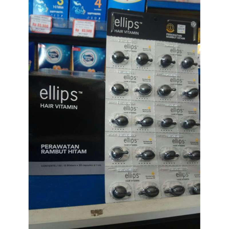 Jual Ellips Hair Vitamin hitam PERBUTIR 1mL di Seller Kayyasah Shop ...