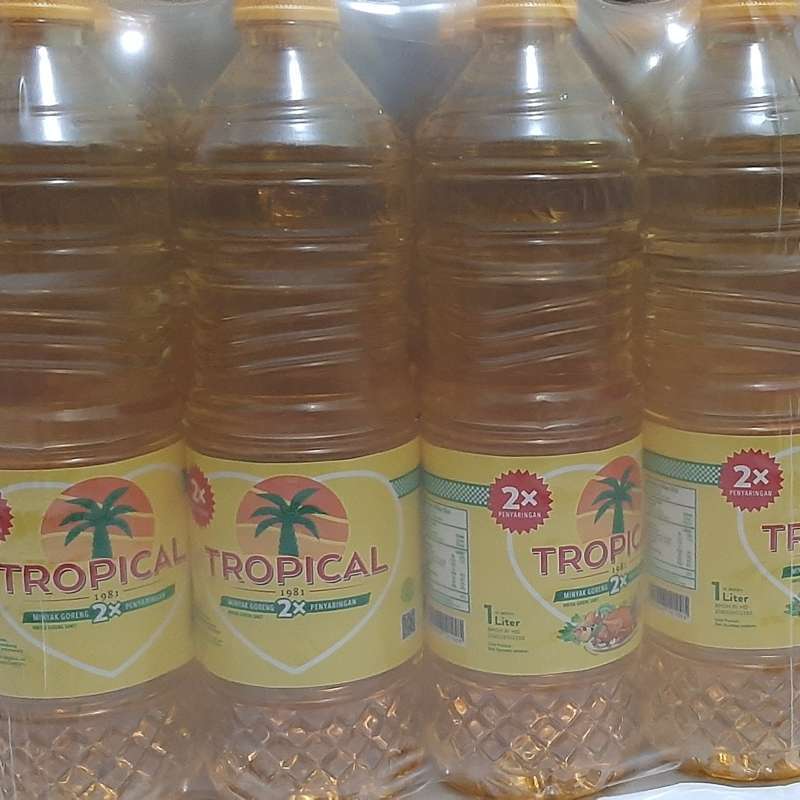 Jual Tropical Botol Minyak Goreng 1L (1000ml x 12pcs) di Seller Solusi ...