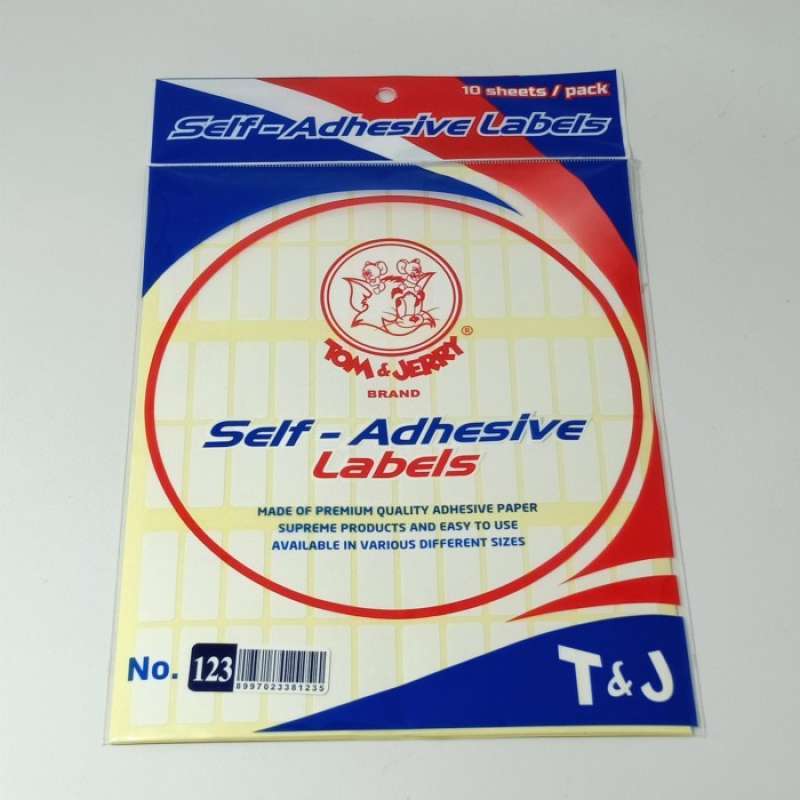Jual LABEL TOM AND JERRY NO. 123 - LABEL NAMA ATK di Seller ...