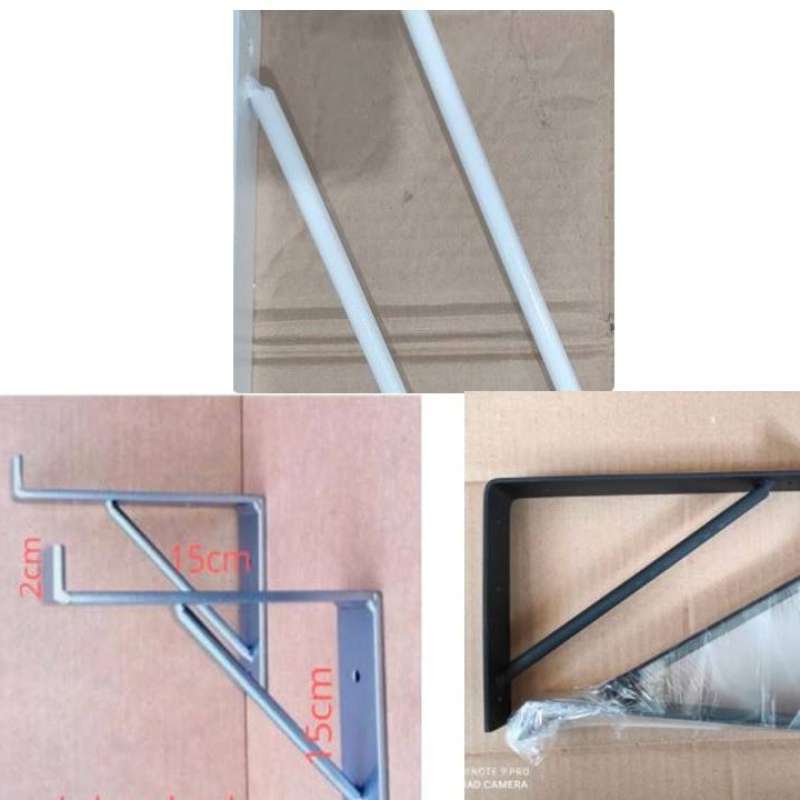 Promo Rak Besi Siku Ambalan Papan 15cm Putih 20x20x3cm Diskon 27% di ...