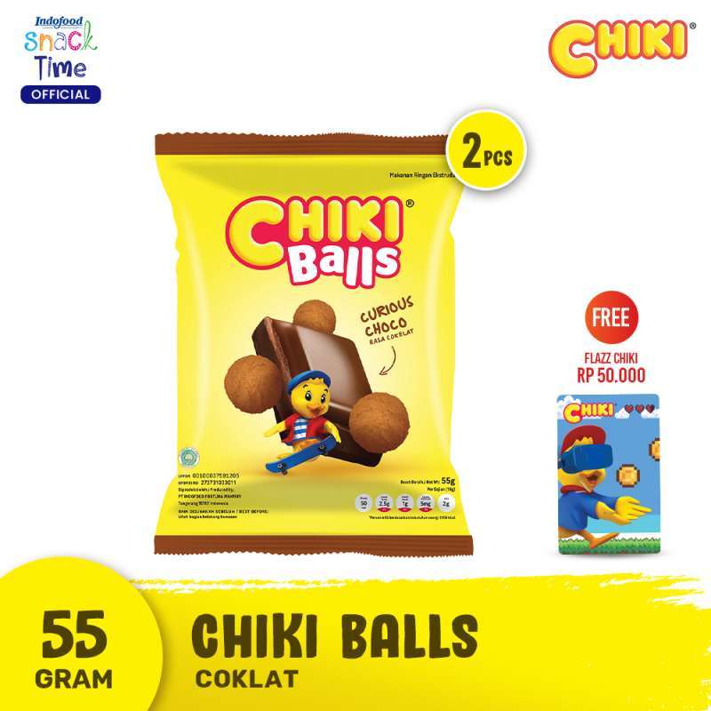 Jual Chiki Ball Coklat 55 Gr [2] - Free Flazz BCA Game di Seller ...