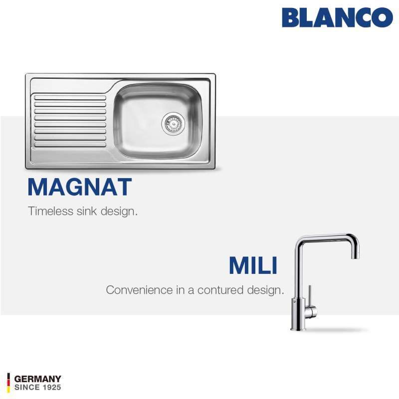 Jual Blanco Magnat Kitchen Sink + Kran Air Mili Chrome Di Seller Blanco ...