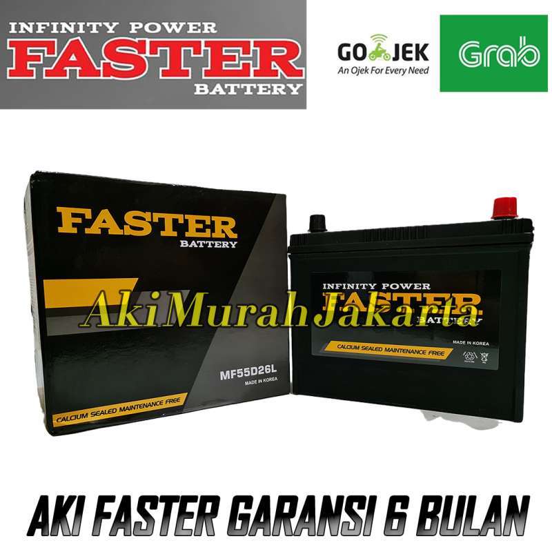 Jual Aki Mobil Hyundai New Santa Fe 55D26L N50ZL FASTER Aki Kering 12V ...