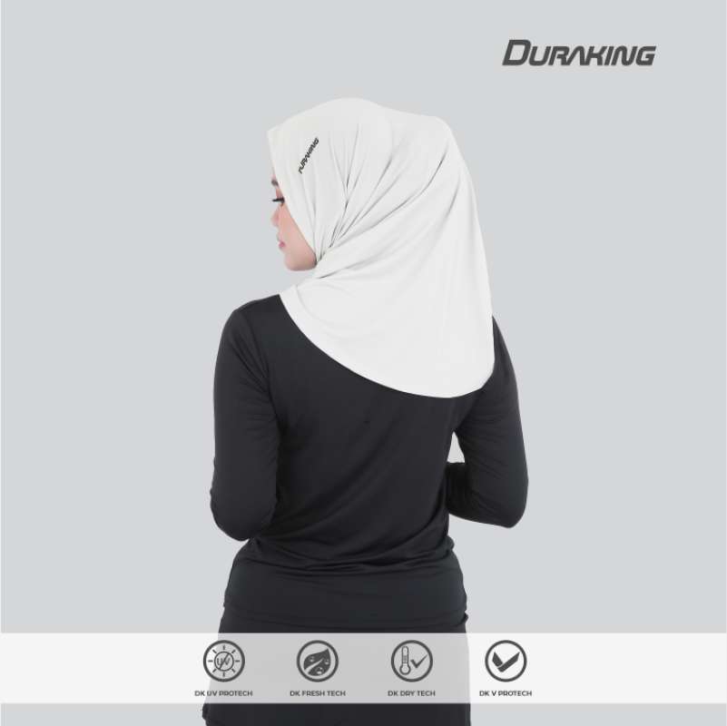 Promo Duraking Hijab Sports Safiya - Light Grey Diskon 41% Di Seller ...