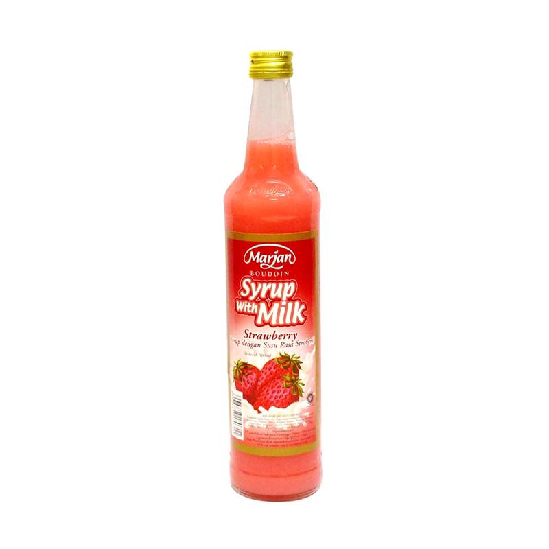 Jual Marjan Strawberry Milk Syrup [450 mL/ Botol] di Seller Galeri ...