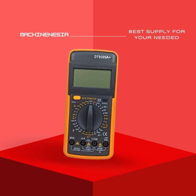 Jual Multitester Digital Dt9205a+ / Avometer / Digital Multimeter Di ...