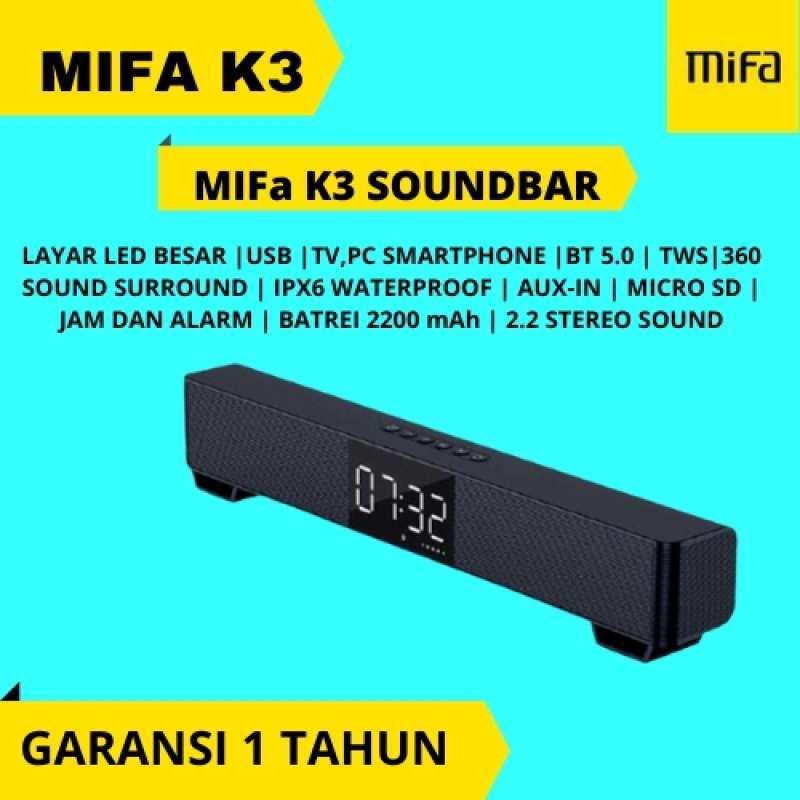 Jual Speaker Soundbar Mifa K3 Speaker Wired & Wireless Bluetooth 5 Tws ...