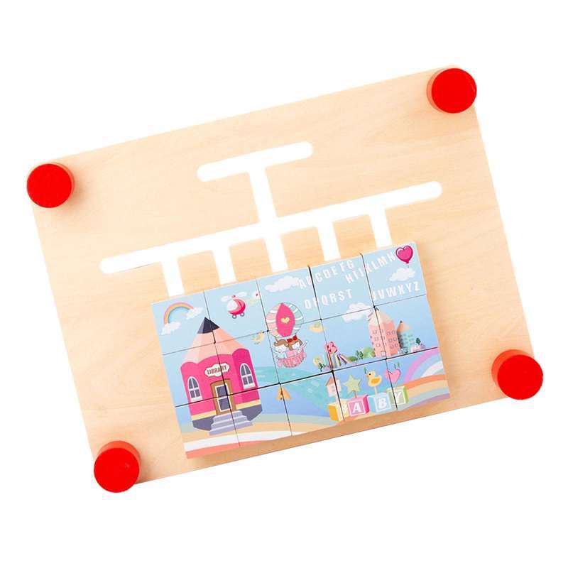 Jual Color & Shape Slide Puzzle Matching Game Early Educational ...