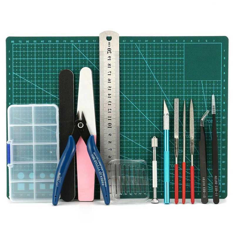Promo 19x Gundam Modeler Basic Tools Craft Hobby Tools Kit Car Model ...