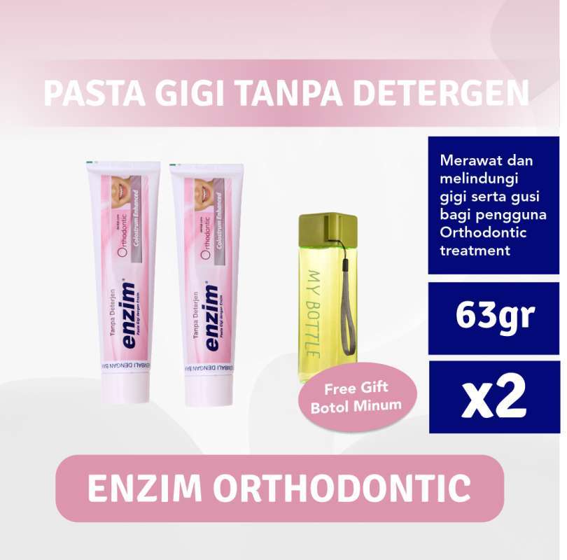 Promo Enzim Orthodontic Colostrum Enhanced Pasta Gigi [63g x 2 pcs ...