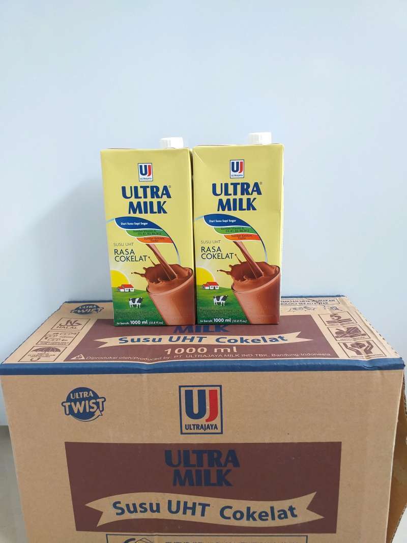 Jual Susu Ultra Milk 1 Liter 1 Karton isi 12 - Coklat di Seller rafanda trading - Kab. Tangerang ...