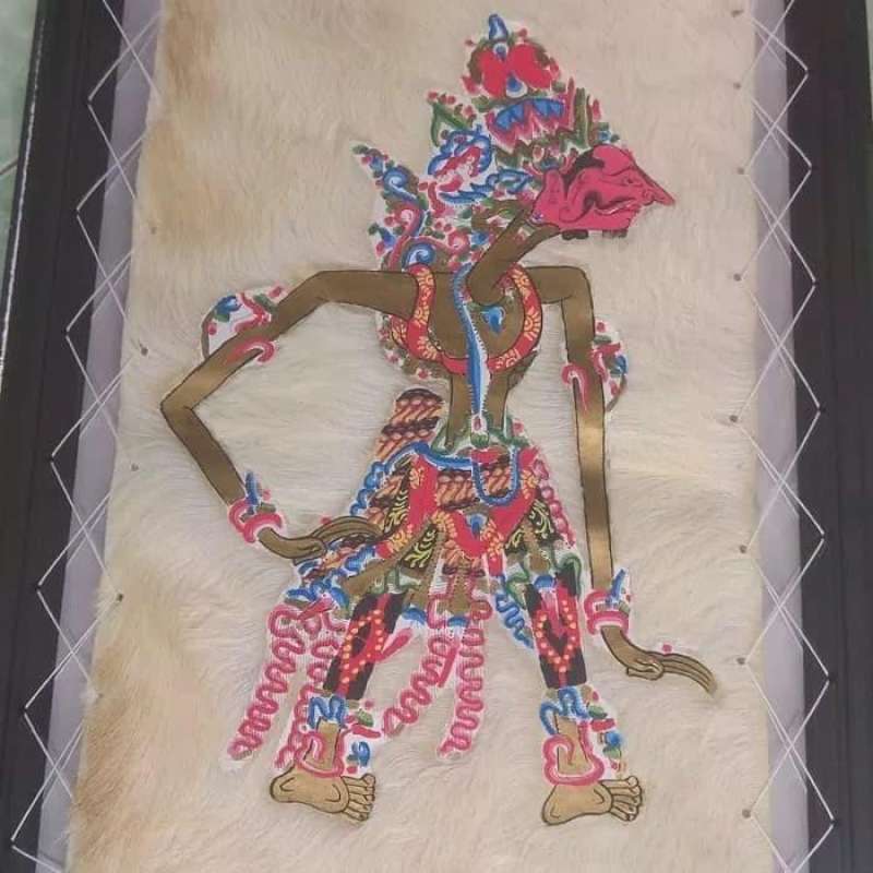 Wayang Baladewa Miniature Indonesian Wayang Kulit, Javanese Shadow