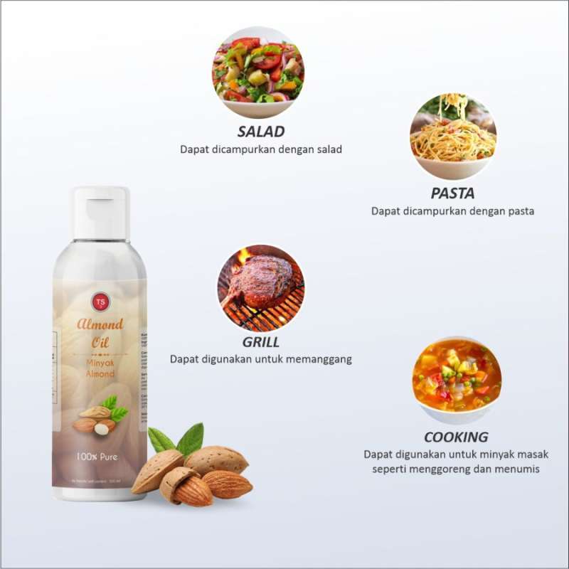 Jual Almond Oil Minyak Almond Tsb 100ml Food Grade 100%murni - Carrier ...