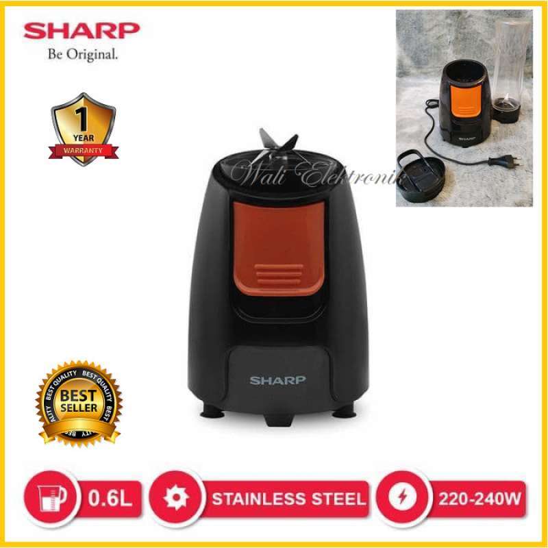 Jual SHARP Mini Hand Blender 0.6 Liter EM-P01-BK / Portable Blender EMP ...