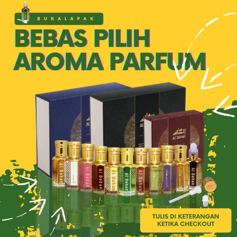 Jual Bebas Pilih Al Dehan Perfume Bebas MIX Paket Promo arabian parfum ...