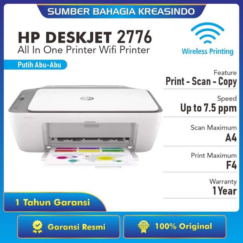 Promo Printer Wireless HP 2776 All In One Print-Scan-Copy-Wifi Garansi ...