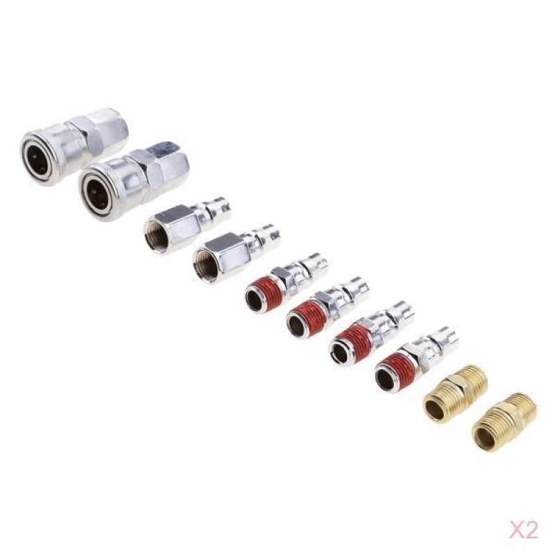 Jual 20 x Air Quick Connector Adapter for Air Tool Compressor Auto ...