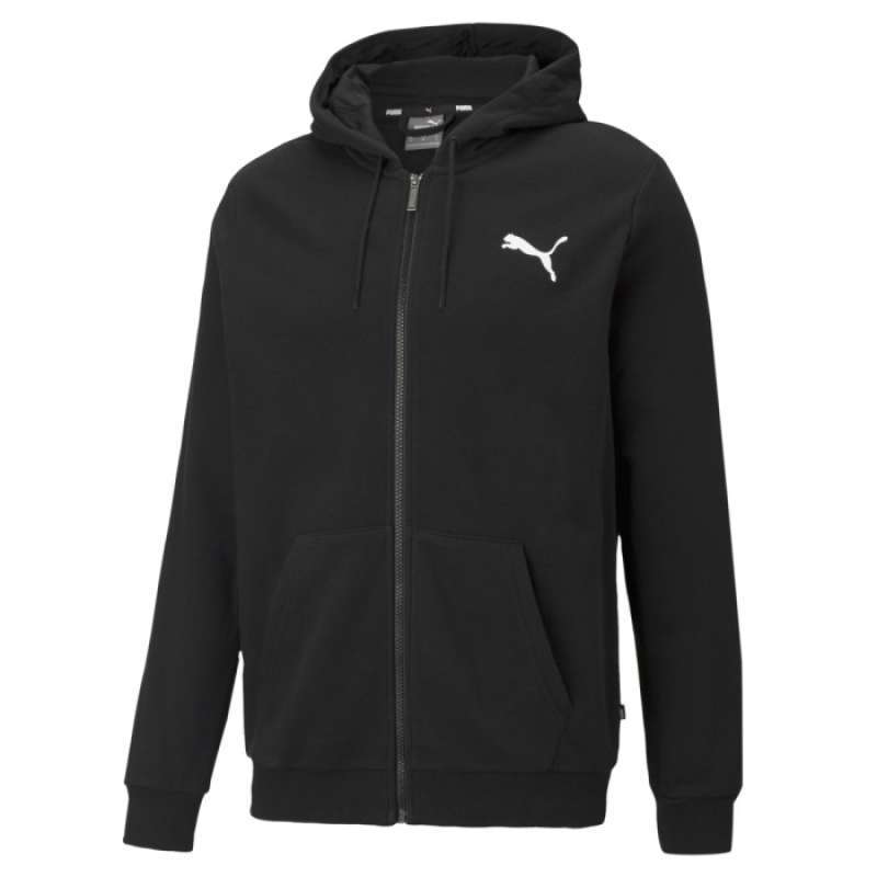 Jual Puma Ess Small Logo Fz Hoodie Tr Puma Black Original - 58670451 ...