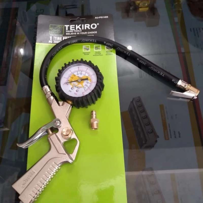 Jual Alat ukur isi tekanan angin TEKIRO(3in1) ban mobil motor/Inflator(3in1 - Multicolor di ...