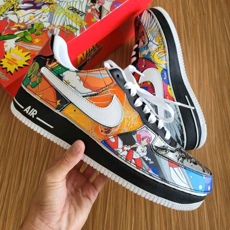 Jual Air Force 1/1 Low Nike and the Mighty Swooshers || undefeated blue ...