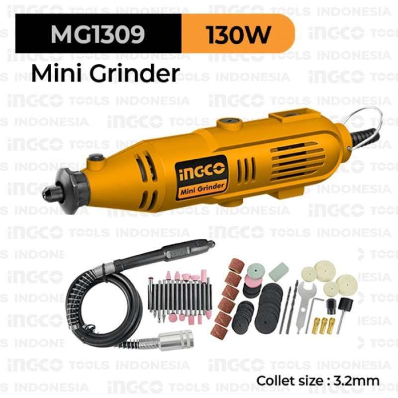 Jual Mini Grinder INGCO MG1309 Mesin Rotary Tool Die Grinda Gerinda Bor ...