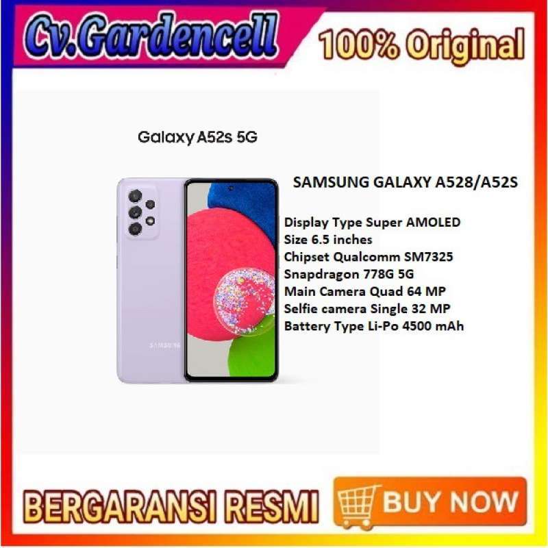 Jual SAMSUNG GALAXY A528/A52S RAM 8/256GB GARANSI RESMII - WHITE di ...