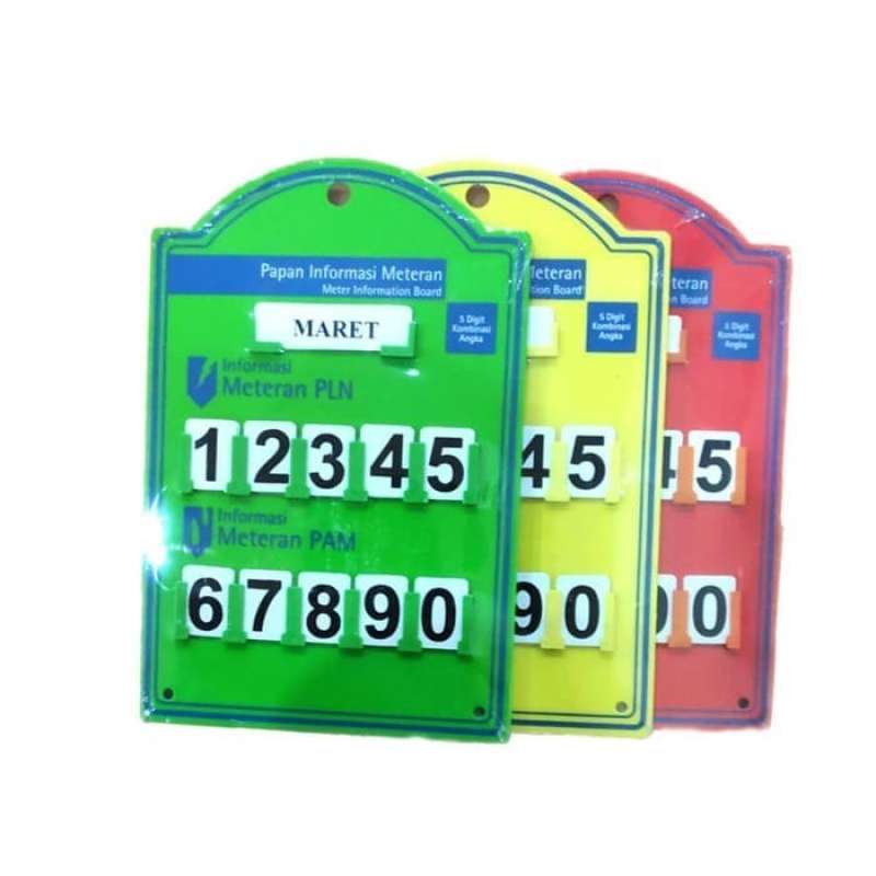 Jual Kenmaster Papan Meteran PLN PAM Listrik Air Meter Board Penanda ...