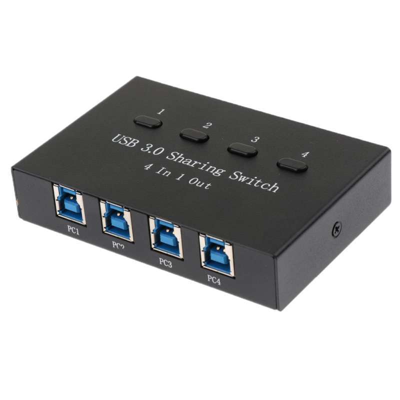 Jual USB 3.0 Sharing Manual Switch KVM Adapter Box 4Ports Hub for ...