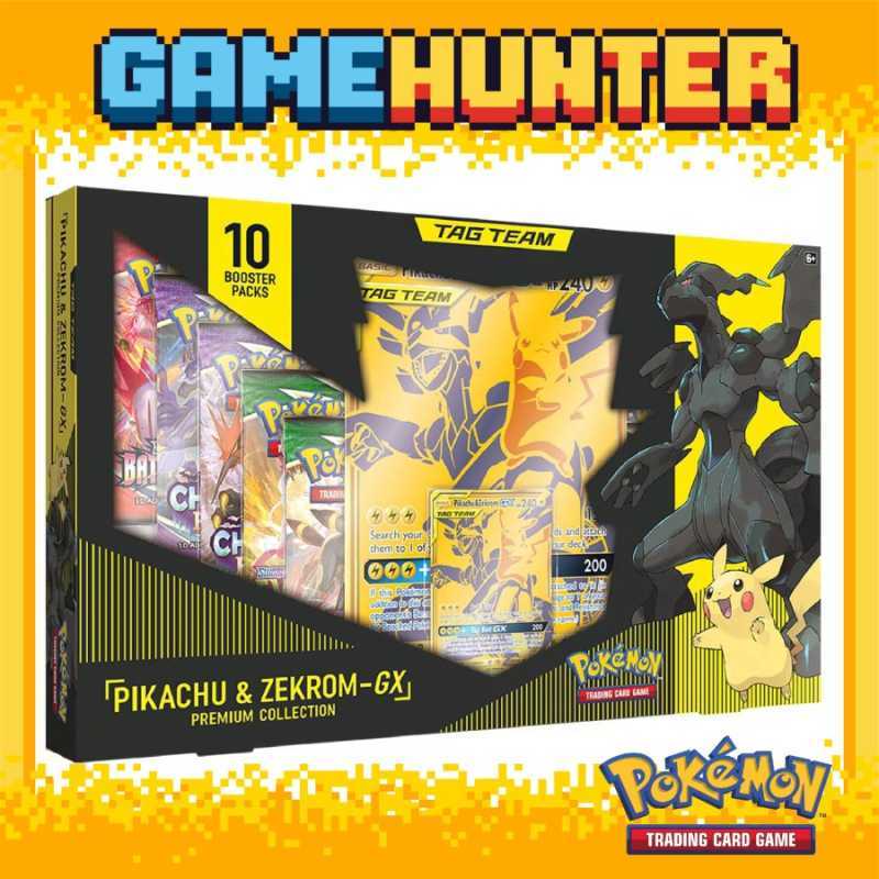 Jual Pokemon Card Pikachu & Zekrom GX Gold Premium Collection Box di ...
