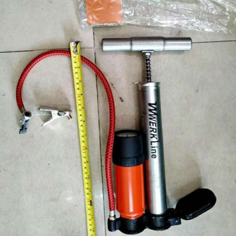Jual POMPA BAN / POMPA SEPEDA / POMPA BOLA /MODEL TABUNG METER MANUAL ...