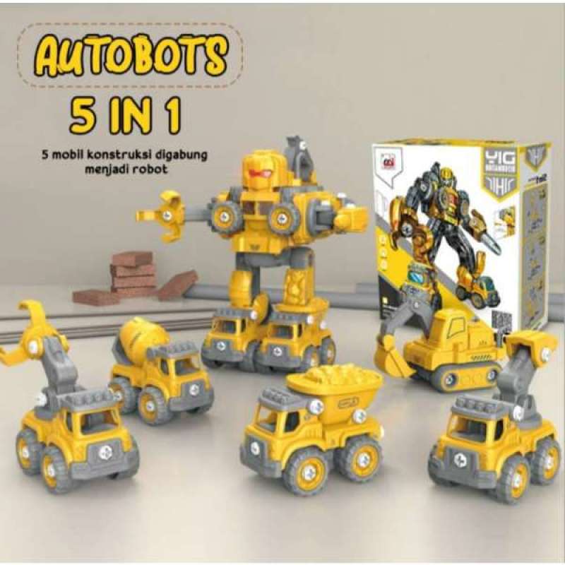 Jual DIY AUTOBOTS 5IN1 MAINAN ANAK ROBOT di Seller bluestore ...