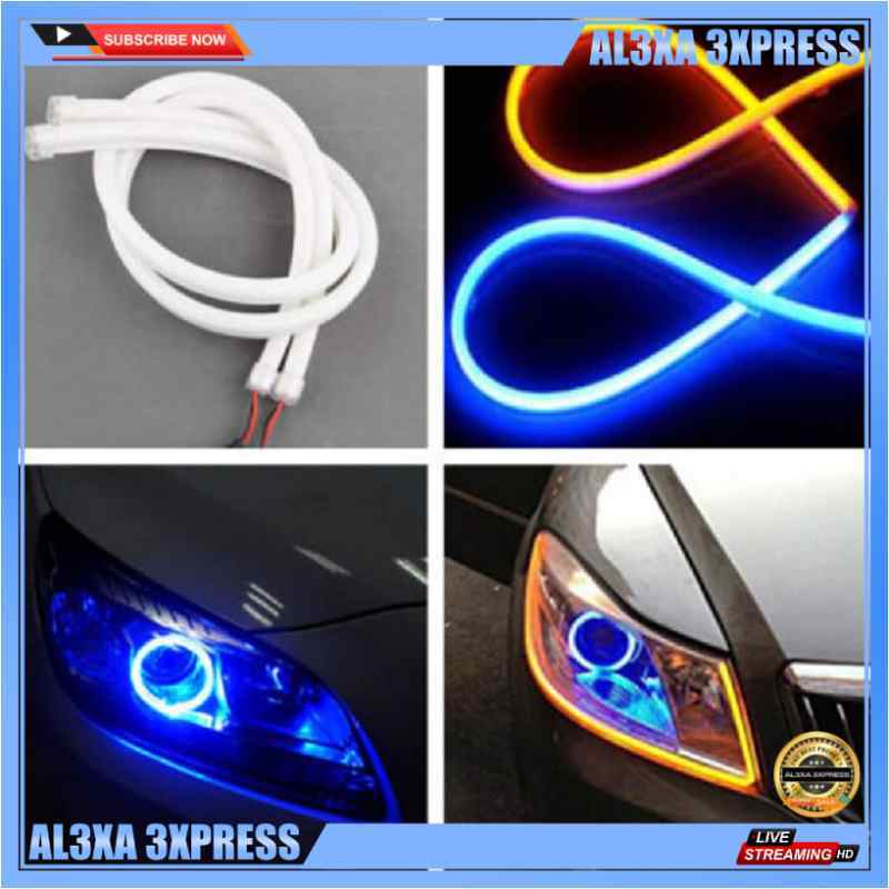 Promo Lampu Tabung Strip Led Drl Flexible 60Cm Parkir Mobil Diskon 25% ...