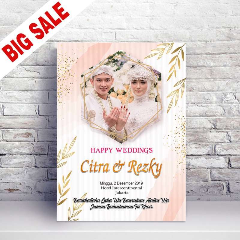 Hadiah Happy Wedding Ungu Bunga Kartu Hadiah Pernikahan Bahagia