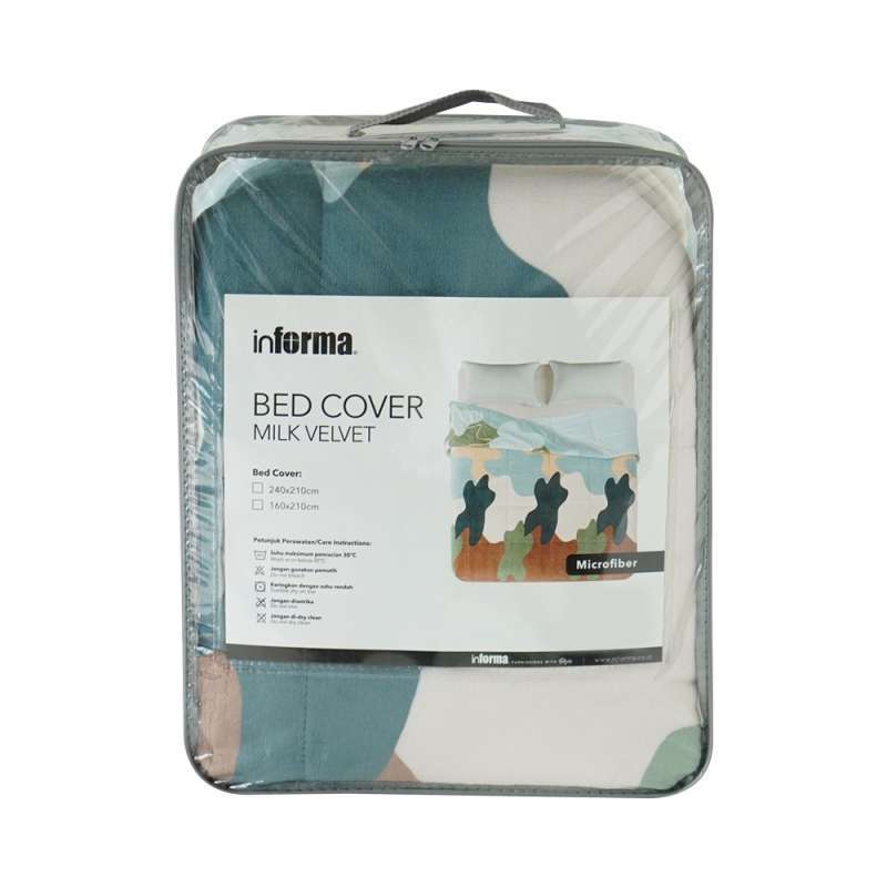 Jual Informa - Bed Cover 240 X 210 Cm Milk Velvet Armee Di Seller New ...