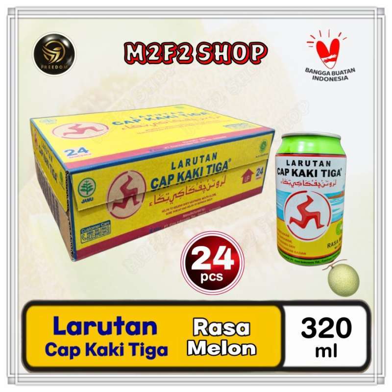 Jual Larutan Penyegar Cap Kaki Tiga Minuman Kaleng | Rasa Melon - 320 ml (Kemasan Karton) di ...