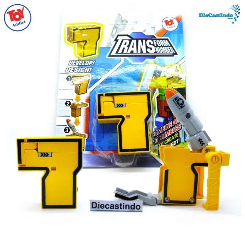 Promo Mainan Anak - Toy Addict Robot Angka transform Number berubah ...