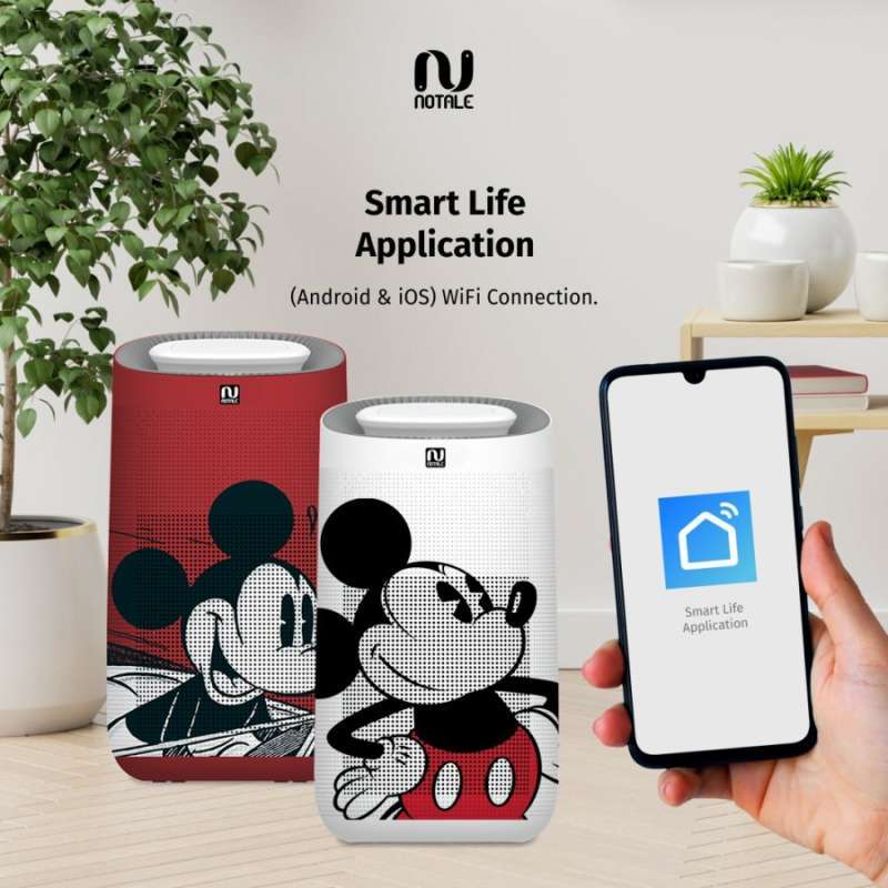 Jual Notale Air Purifier Disney Mickey Edition With Hepa H13 Uv ...