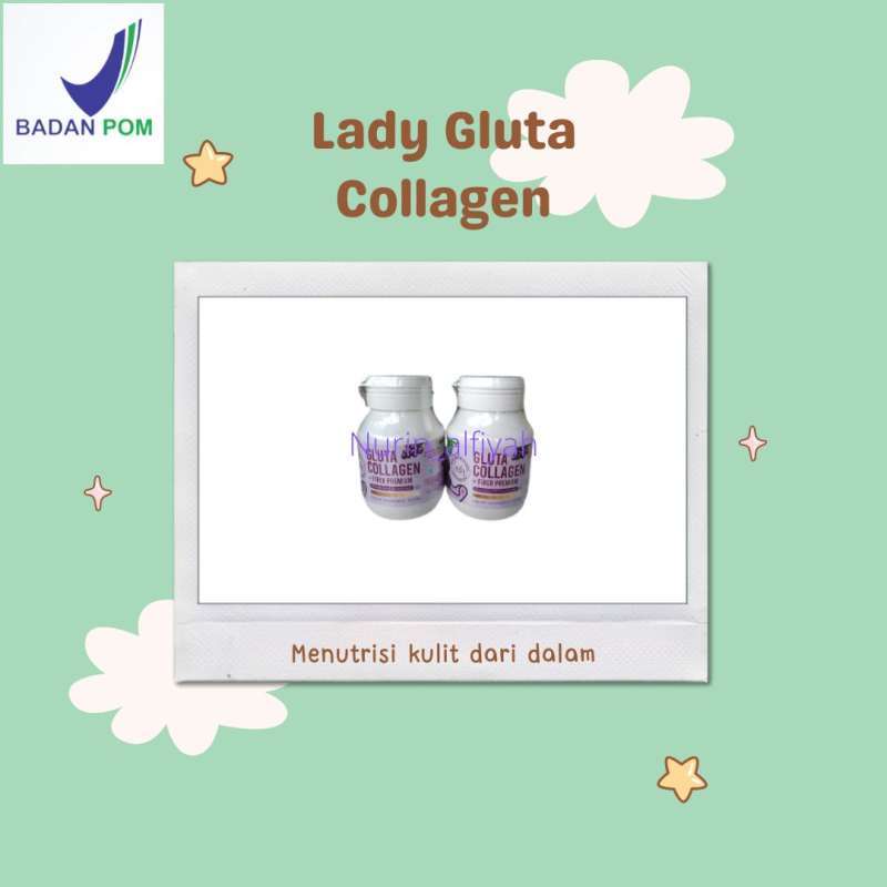 Jual Lady Gluta Collagen + Fiber premium menutrisi kulit dari dalam ...