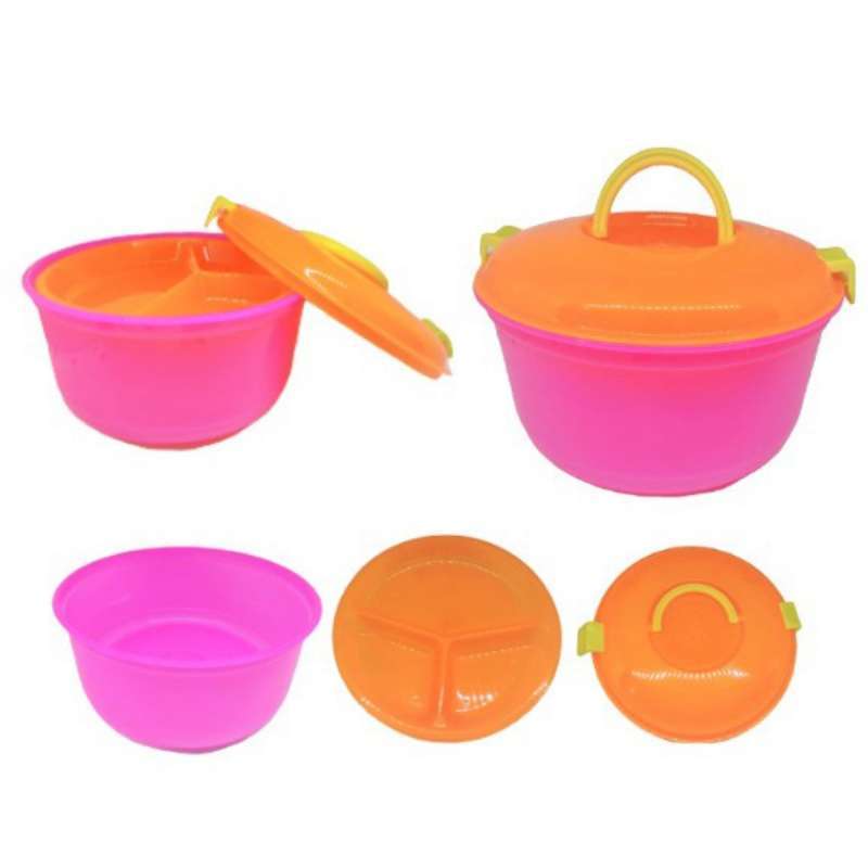Promo Rantang Plastik Set Susun Mini Lunch Box Plastik Kotak Makan ...