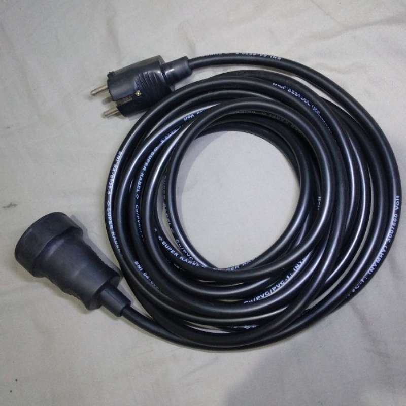 Jual Sambungan Kabel Listrik ARDE Outdoor Karet 1 2 3 4 5 Meter 3x1.5mm ...