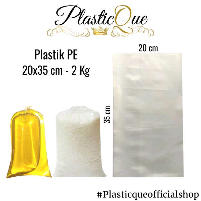 Promo Kantong Plastik Pe 20x35 Cm 2 Kg 200 Gram 20x35cm 2kg 200gram
